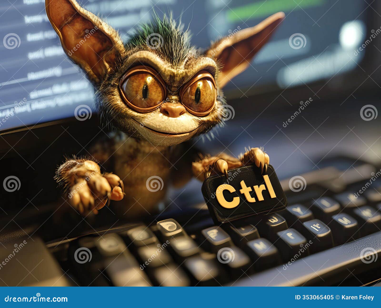 Control Ctrl Computer Key Button On White Background. Flat Style. Ctrl ...