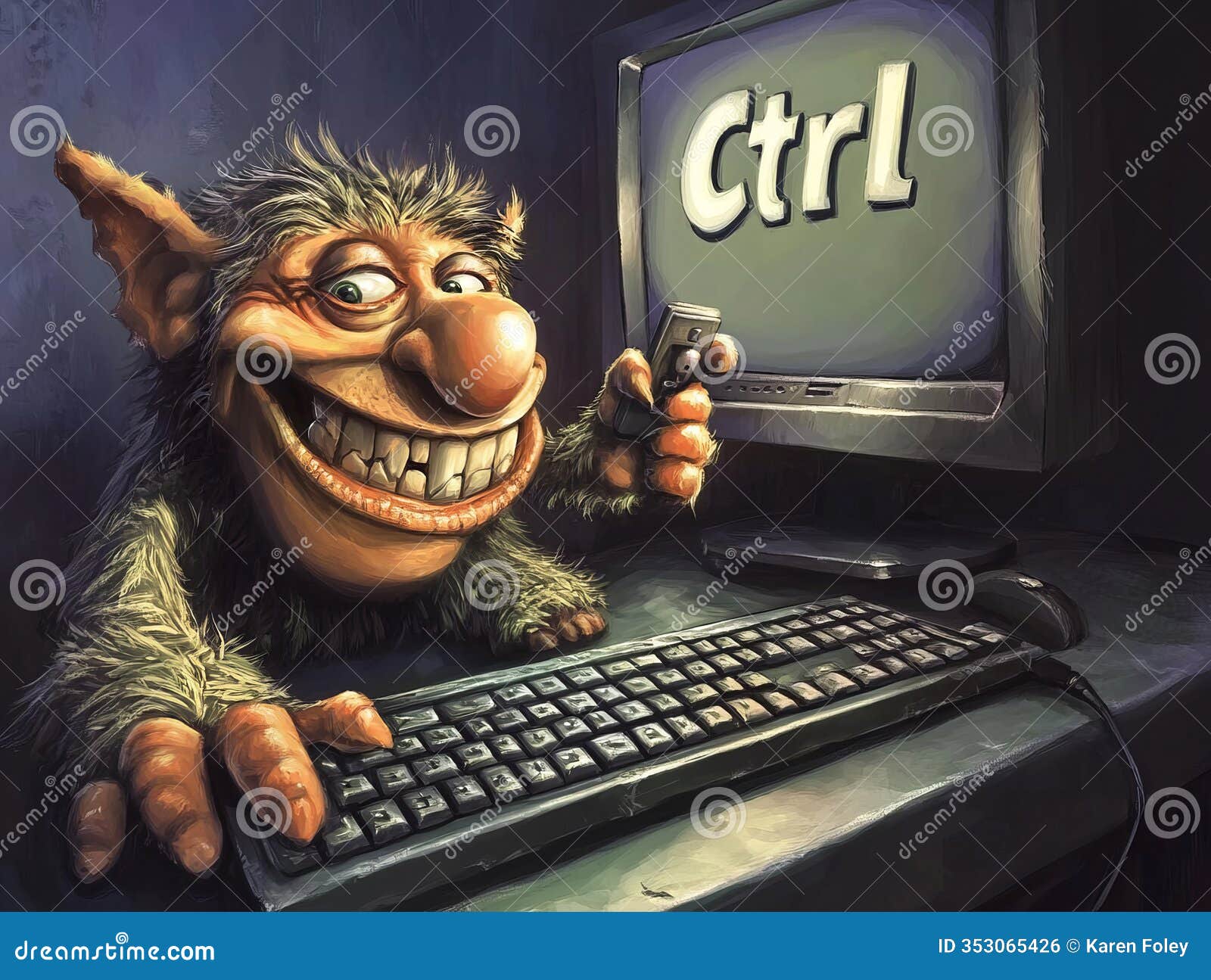 Stealing control stock illustration. Illustration of phish - 353065426