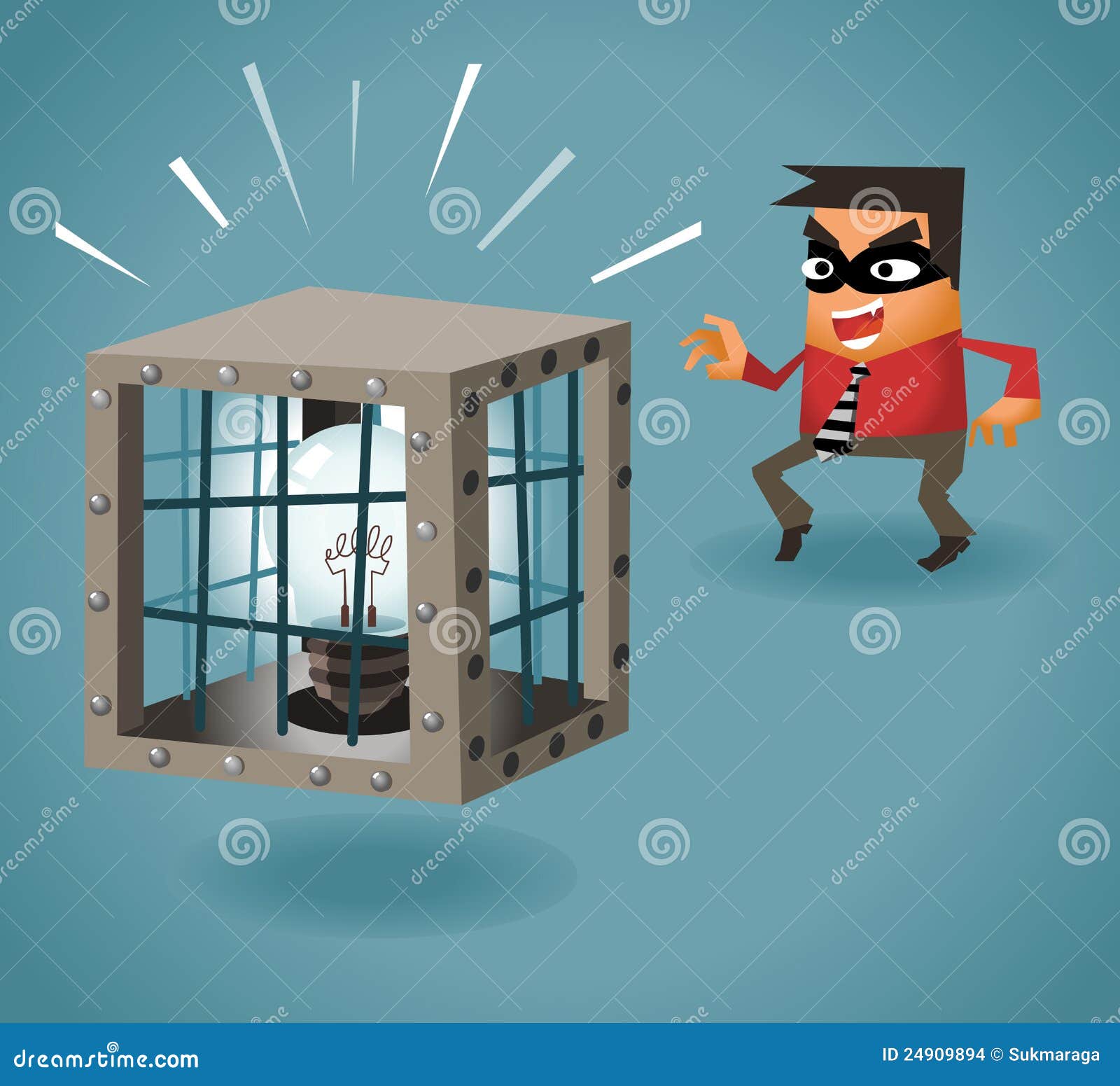 Stealing Idea stock vector. Illustration of creative - 24909894