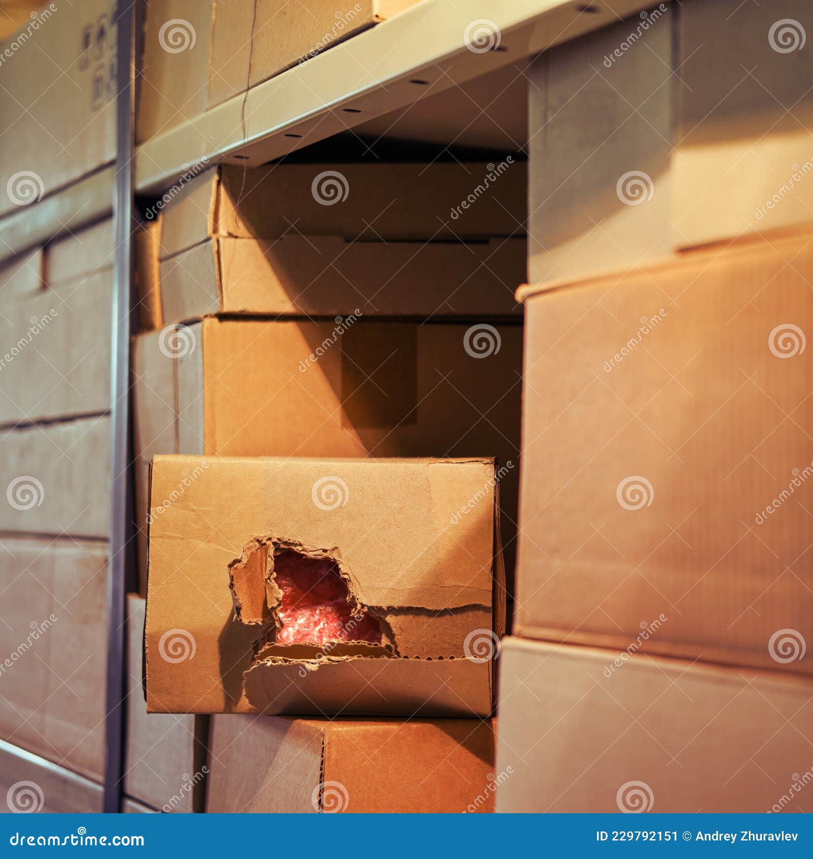 Stealing Parcels and Damaging the Packaging of Goods in the Warehouse ...