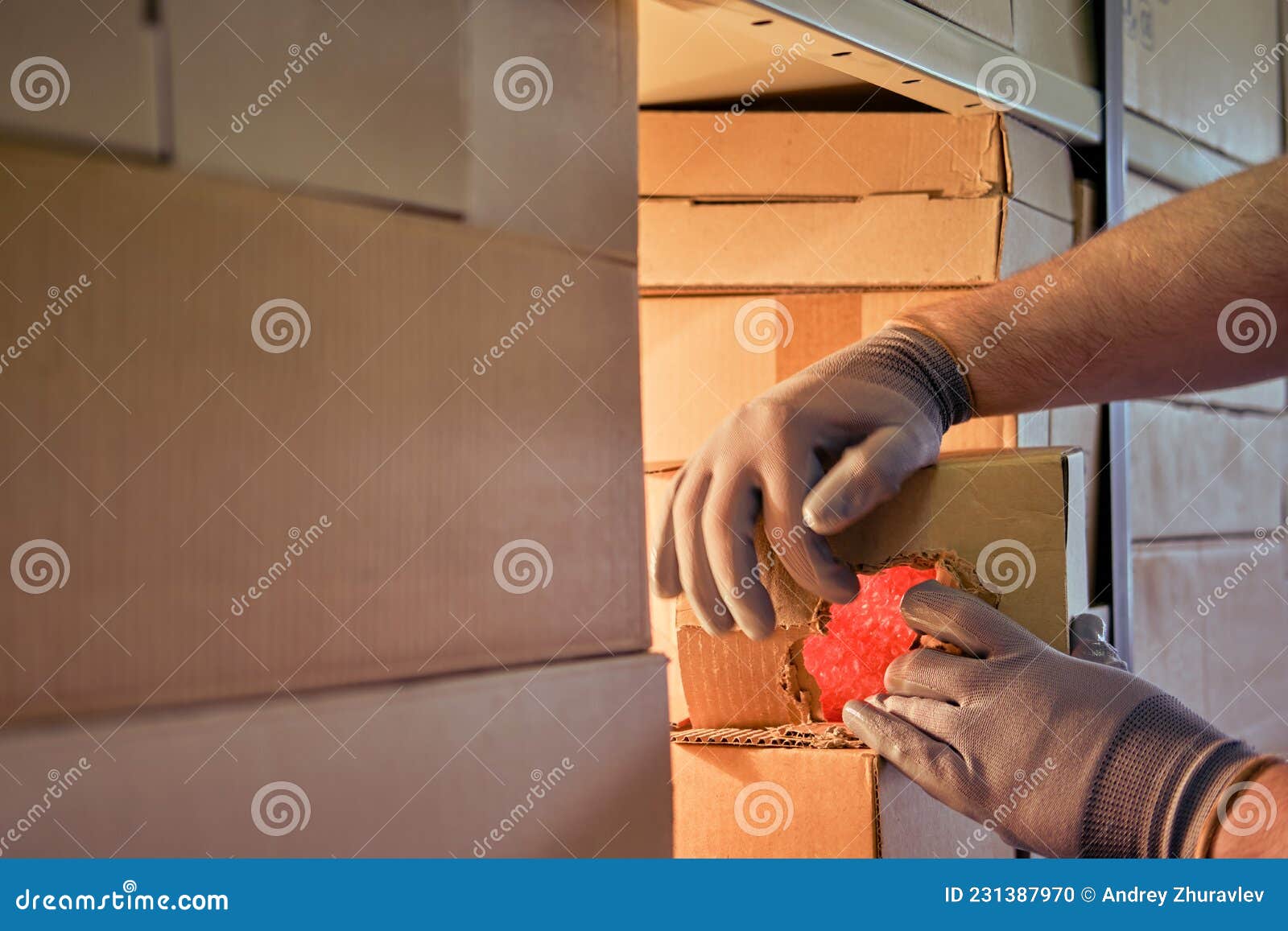 Stealing Parcels and Damaging the Packaging of Goods in the Warehouse ...