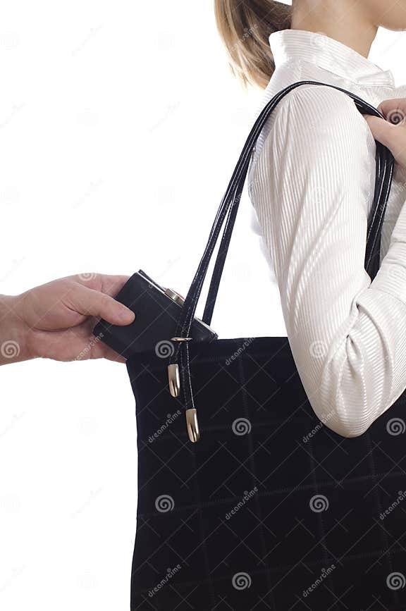 Stealing Purse from the Bag Stock Photo - Image of purse, close: 18711550