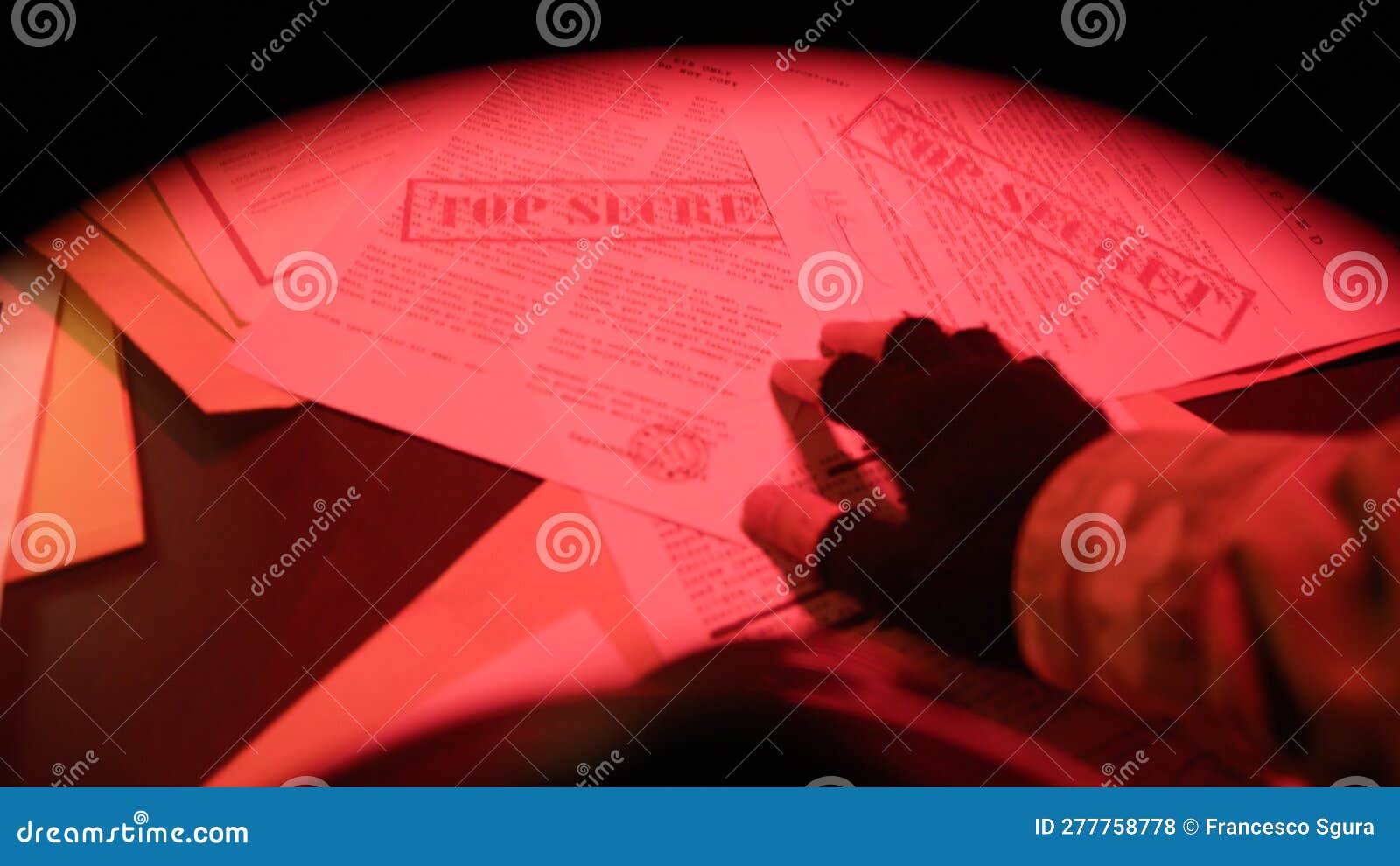 Stealing Top Secret Documents. Pov View Stock Photo - Image of ...