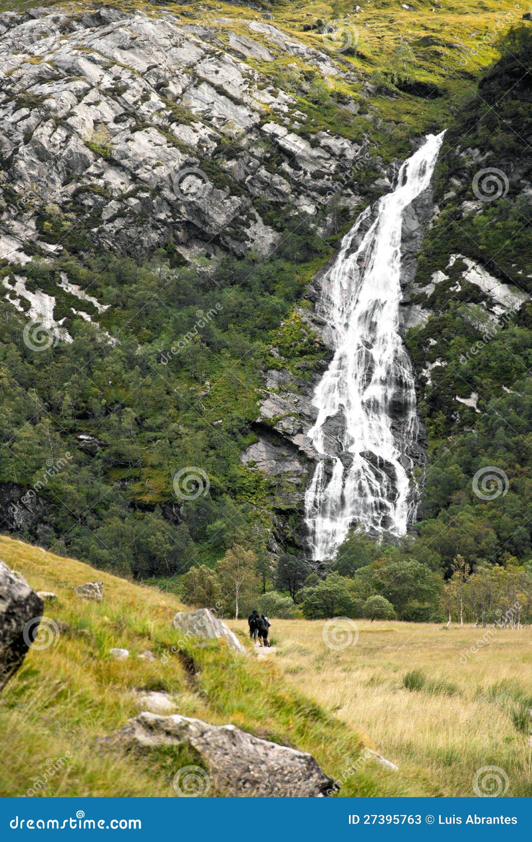 Steall Falls stock image. Image of grass, lush, nature - 27395763