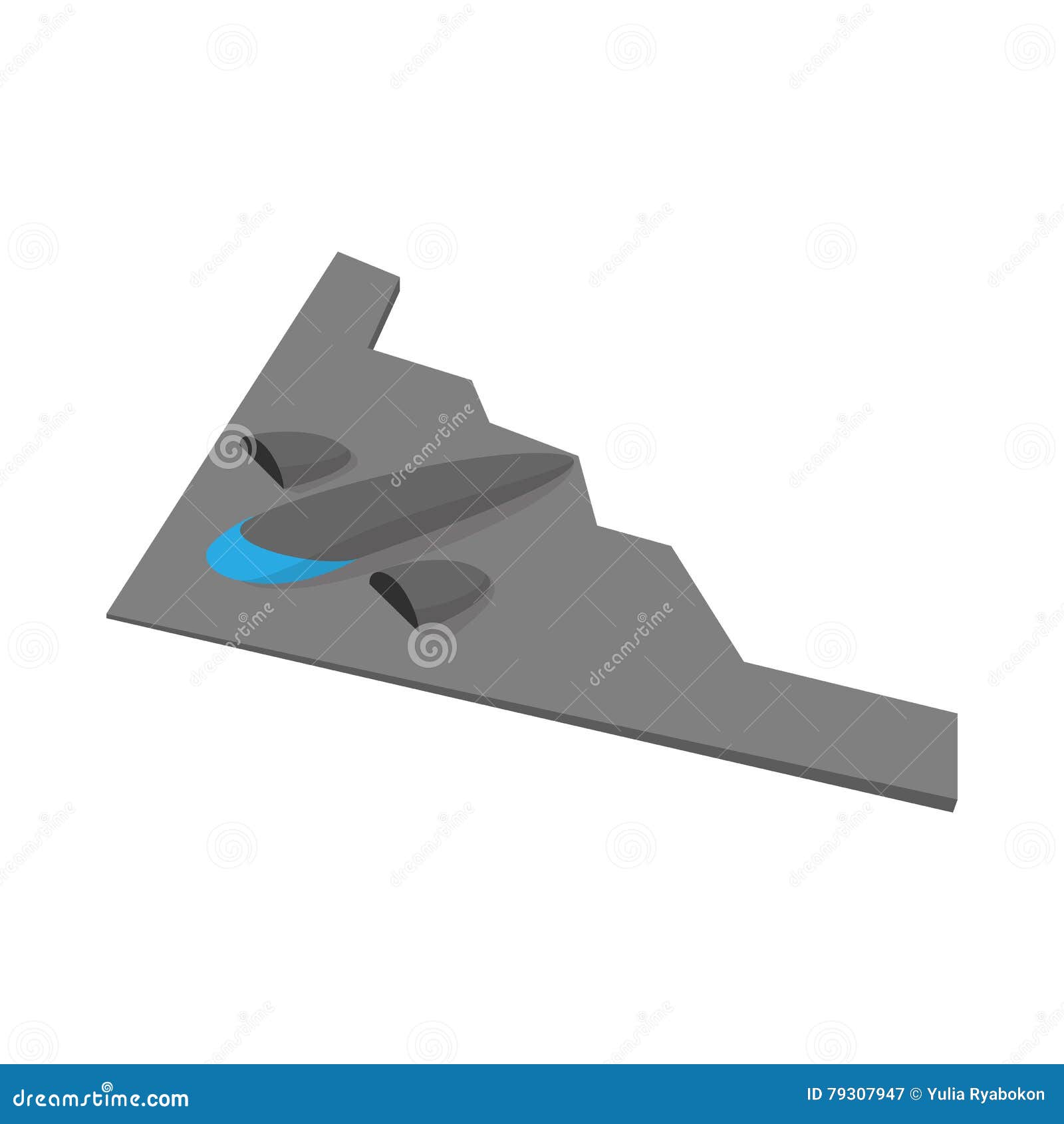 Stealth Bomber Icon, Cartoon Style Stock Vector - Illustration of ...