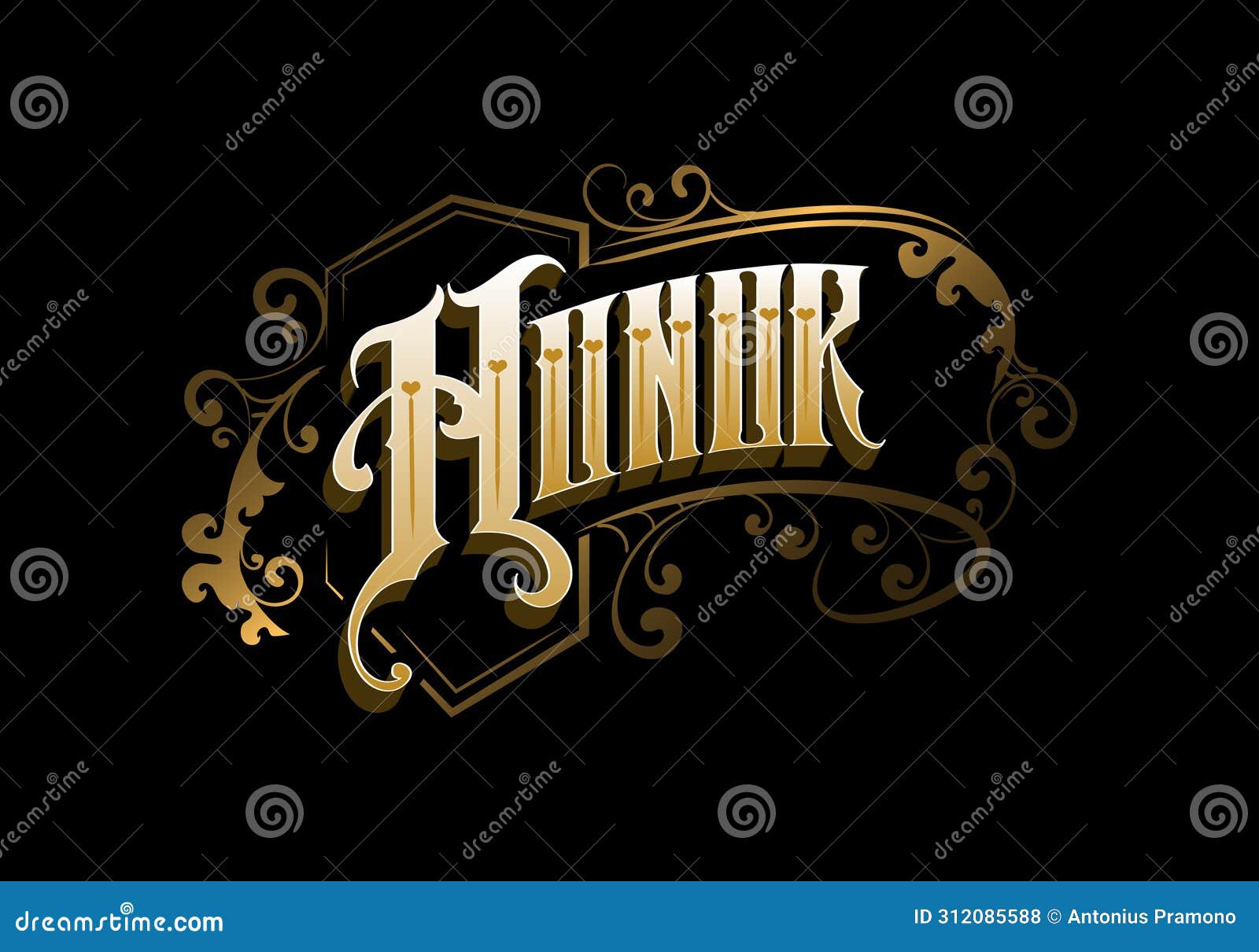 STEALTH Lettering Custom Template Design Stock Vector - Illustration of ...