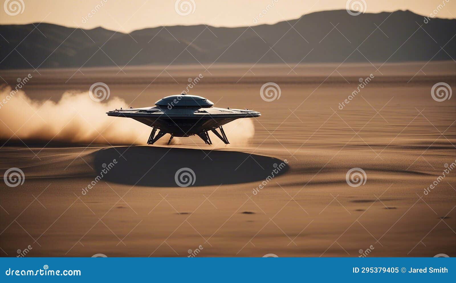 Stealth Spacecraft Leaving an Alien Planet. Stock Illustration ...