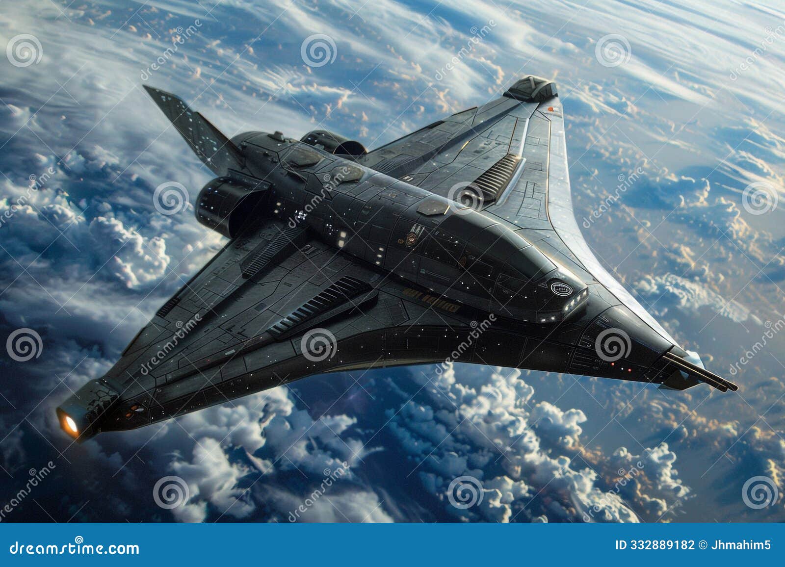 A Stealth Spacecraft on a Reconnaissance Mission in Enemy Territory ...