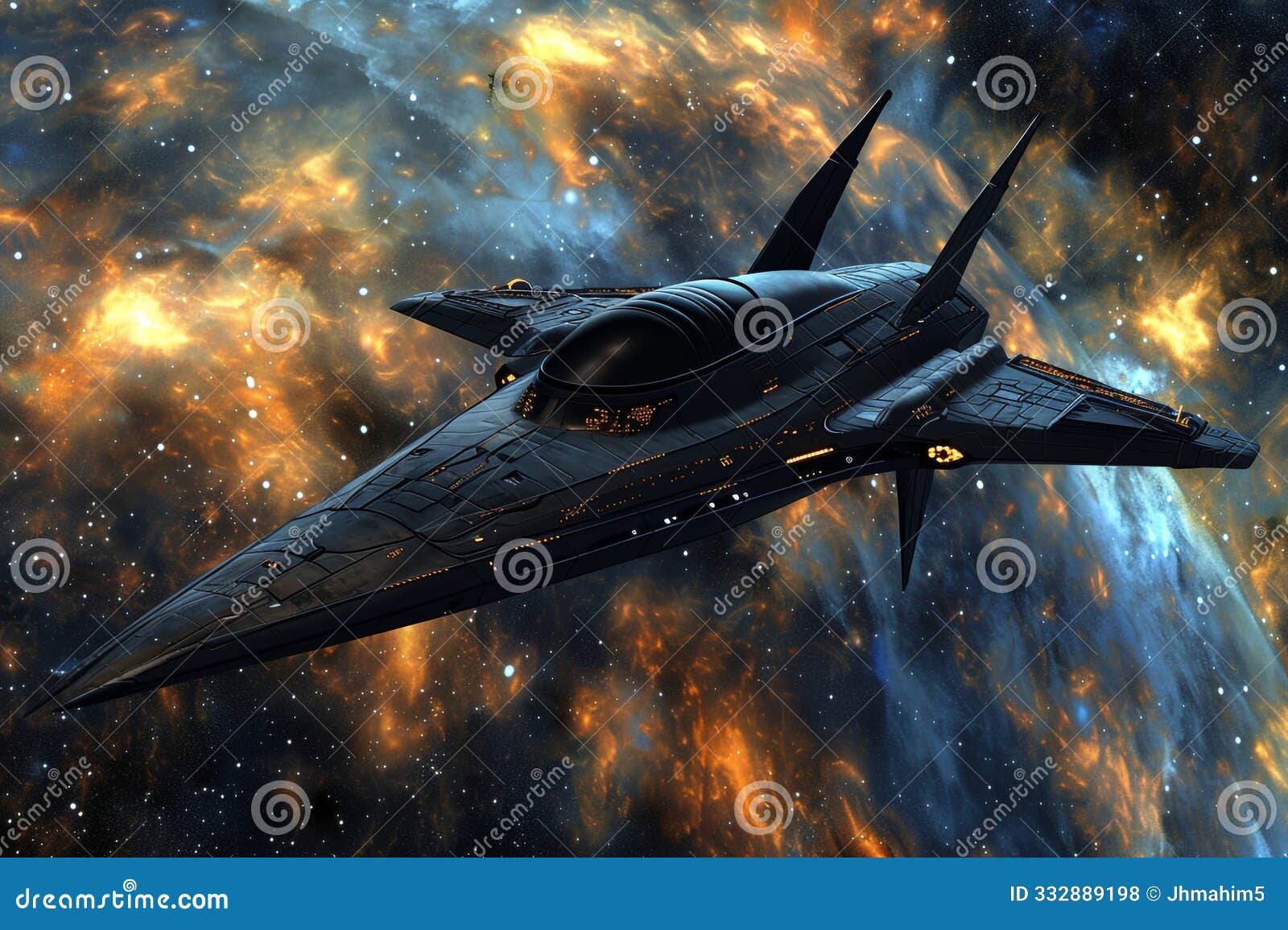 A Stealth Spacecraft on a Reconnaissance Mission in Enemy Territory ...