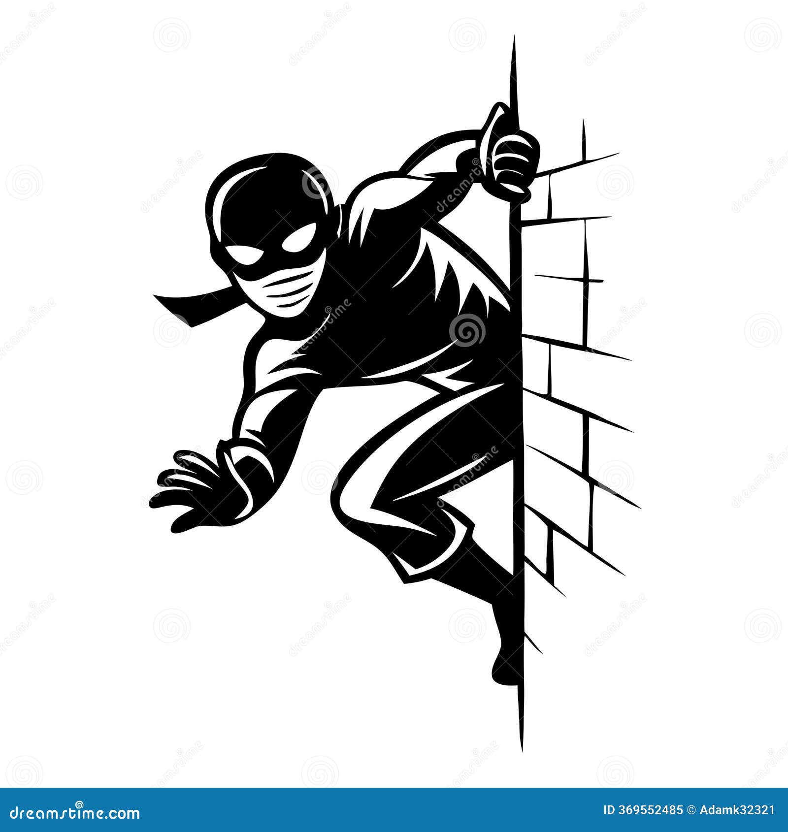 Stealthy Ninja Cat Cartoon Clipart Design. Stock Image | CartoonDealer ...