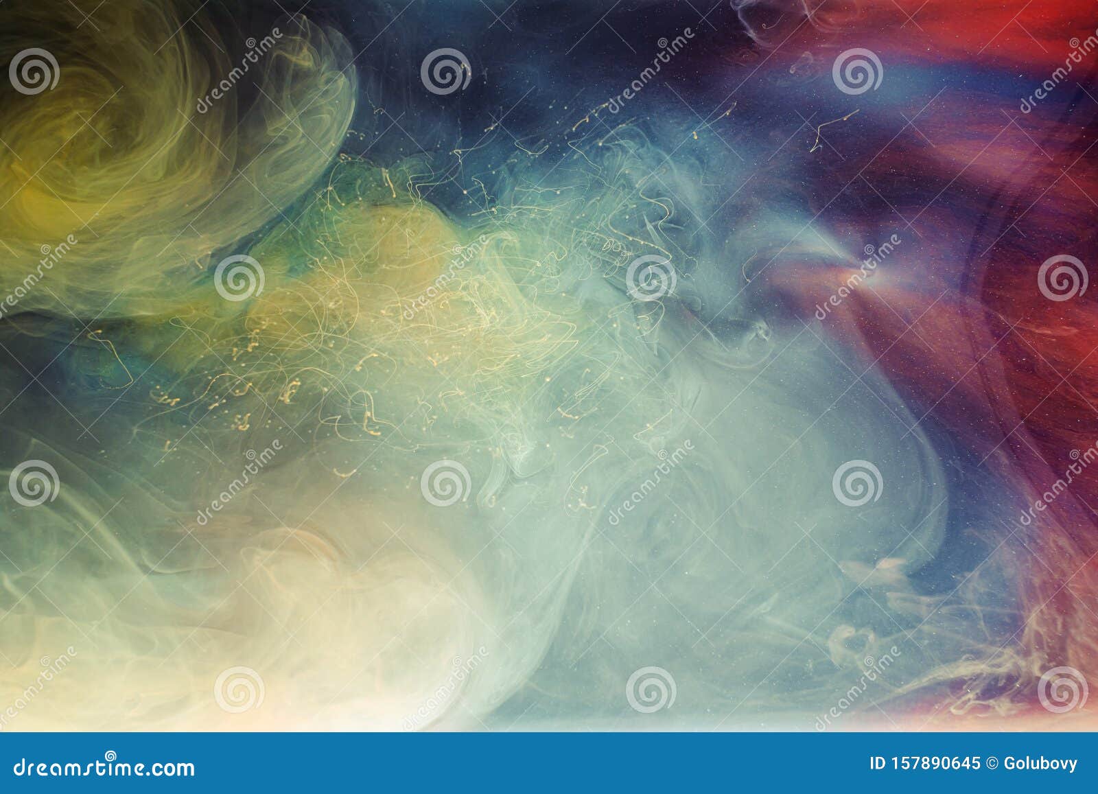 Steam Background Enchanted Cloud Multicolor Smoke Effect Stock Image ...