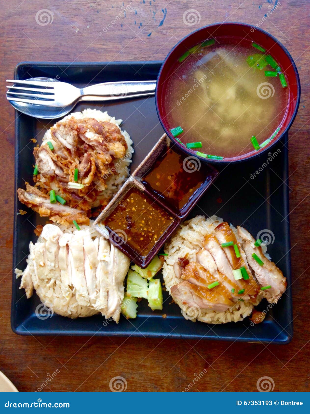 Steam Chicken with Rice (Hainan Chicken) Stock Image - Image of meal ...
