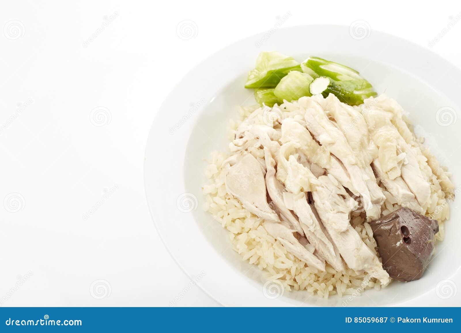 Steam Chicken with Rice stock image. Image of sauce, food - 85059687