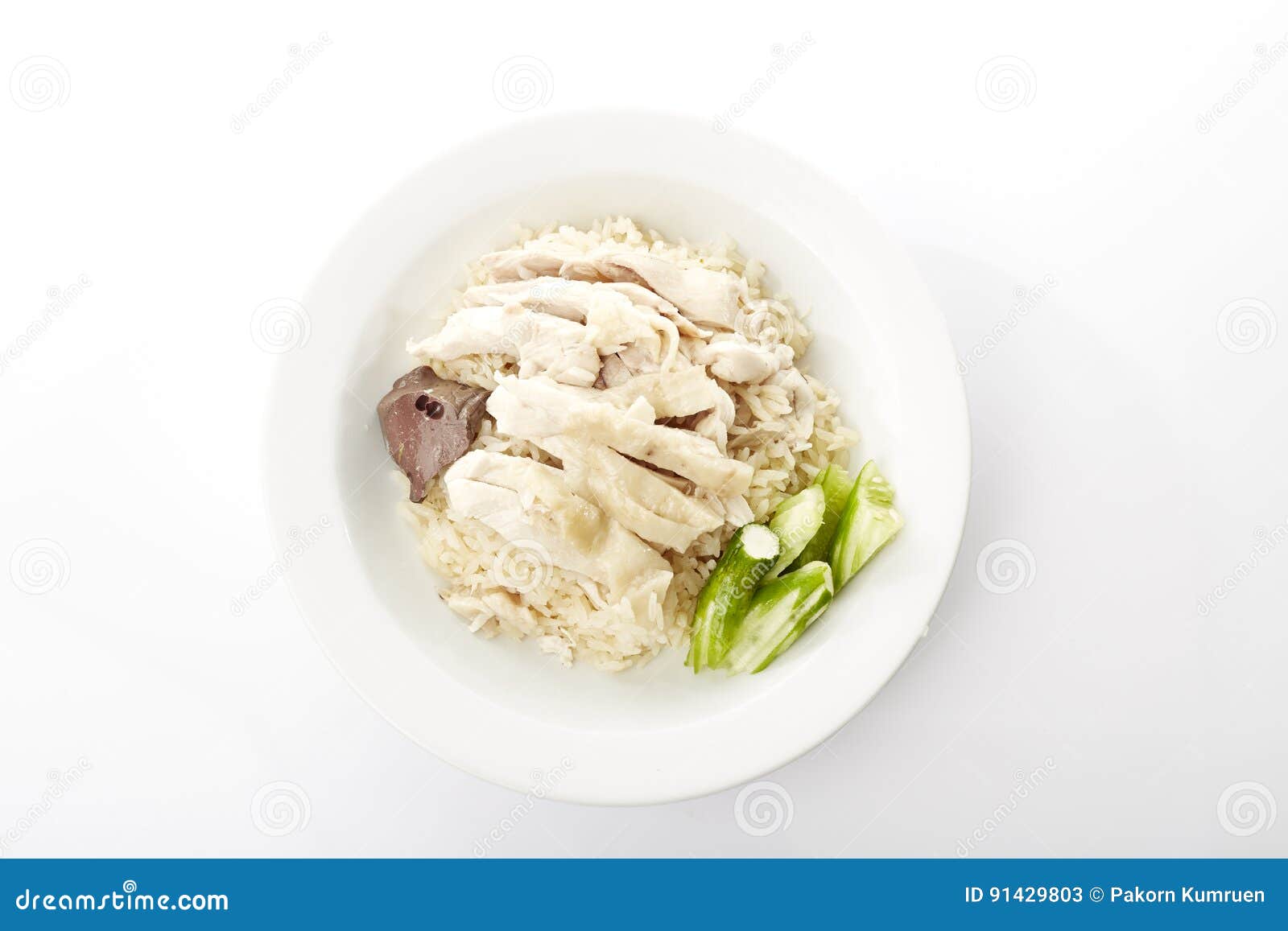 Steam Chicken with Rice stock image. Image of sauce, asia - 91429803