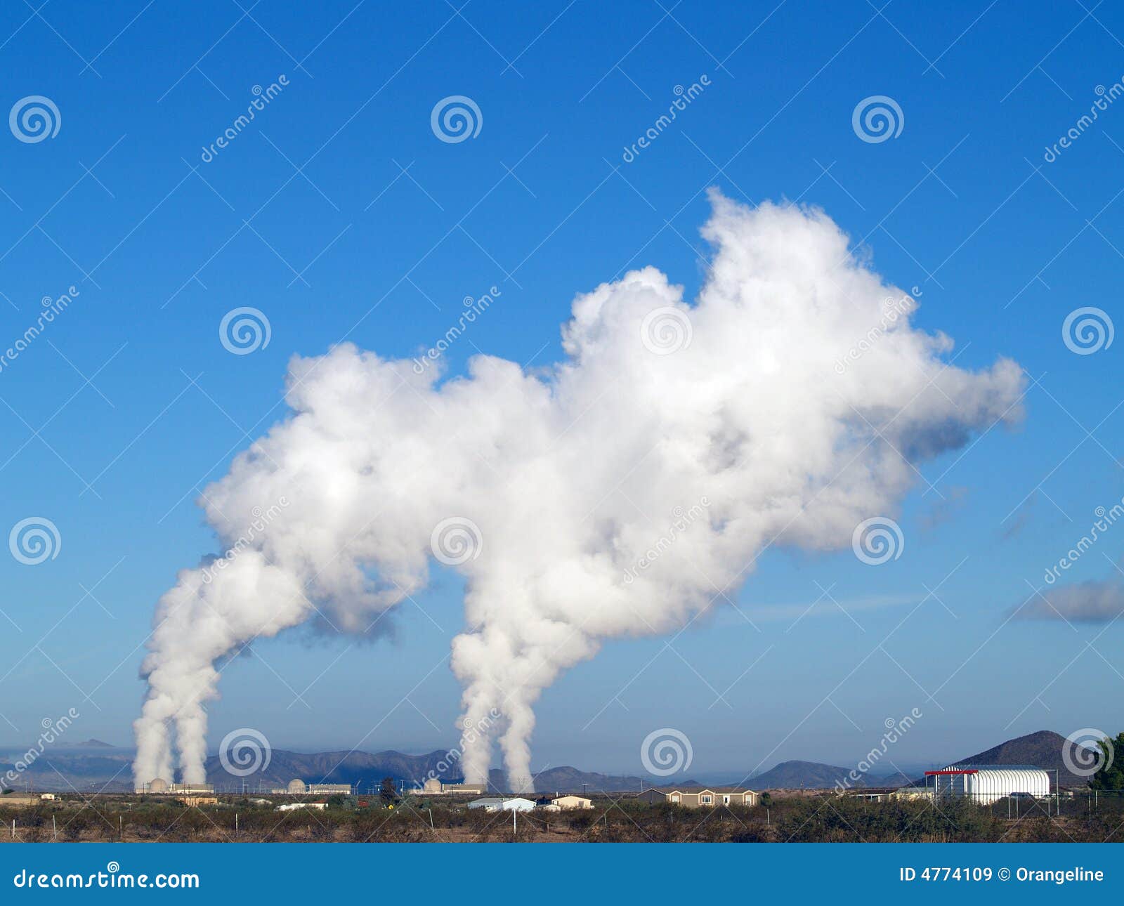 Steam Clouds stock image. Image of industry, airborne - 4774109