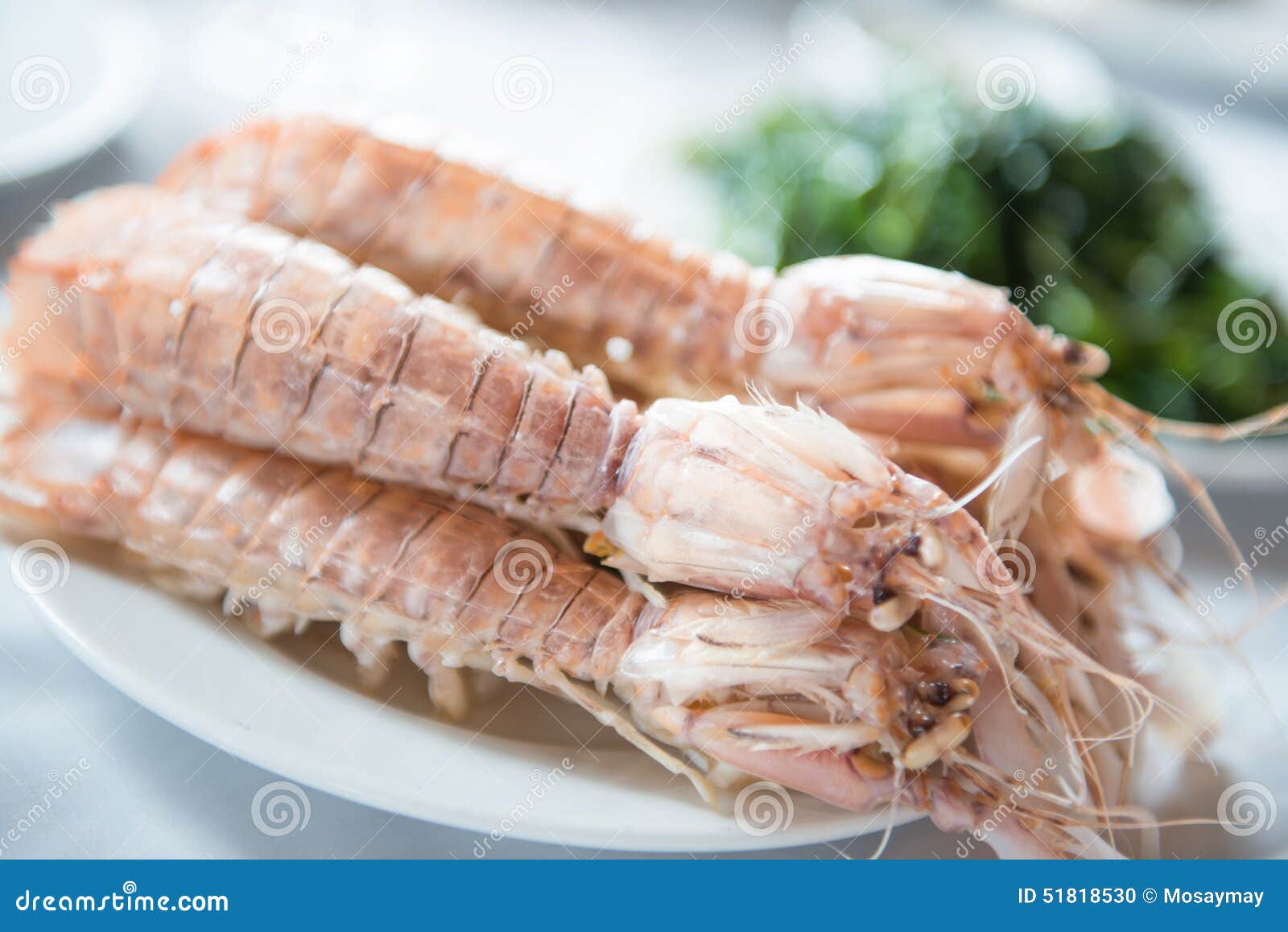 Steam Crayfish Seafood on Plate Stock Photo - Image of plate, meat ...