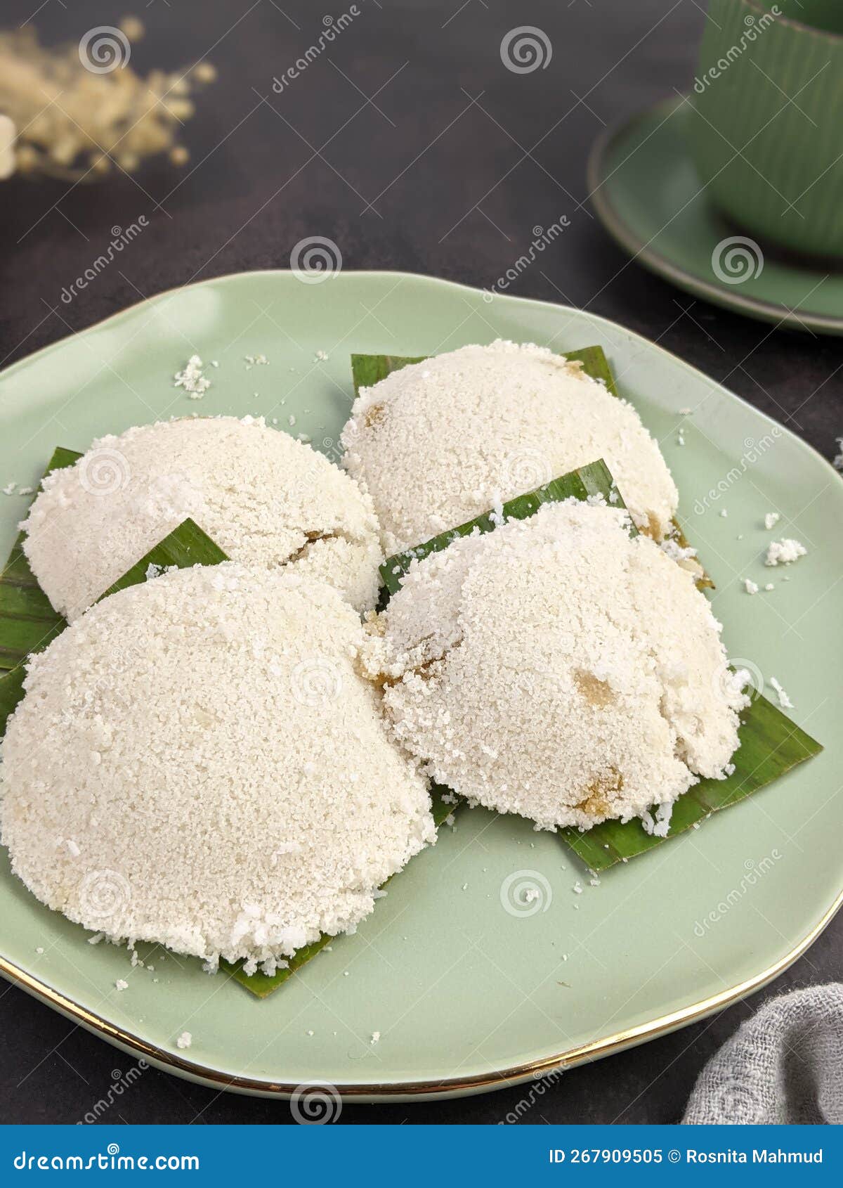 Steam Dessert Known As Putu Piring Stock Image - Image of fish, dessert ...