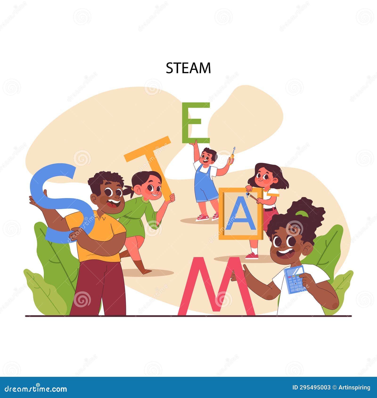 Steam Class, Camp And Zone Colorful Stickers Or Banners For Kids ...