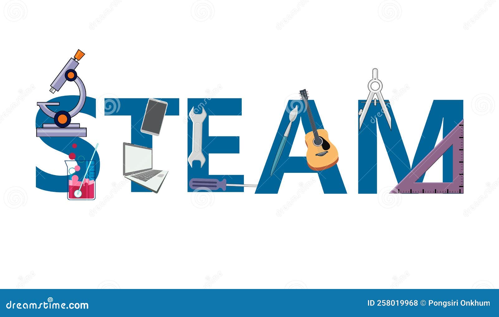 STEAM Education stock vector. Illustration of school - 258019968