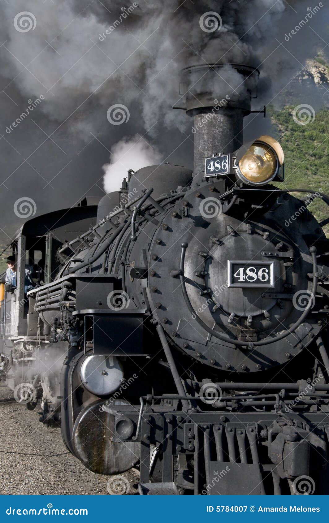 Steam engine stock image. Image of train, engine, rail - 5784007