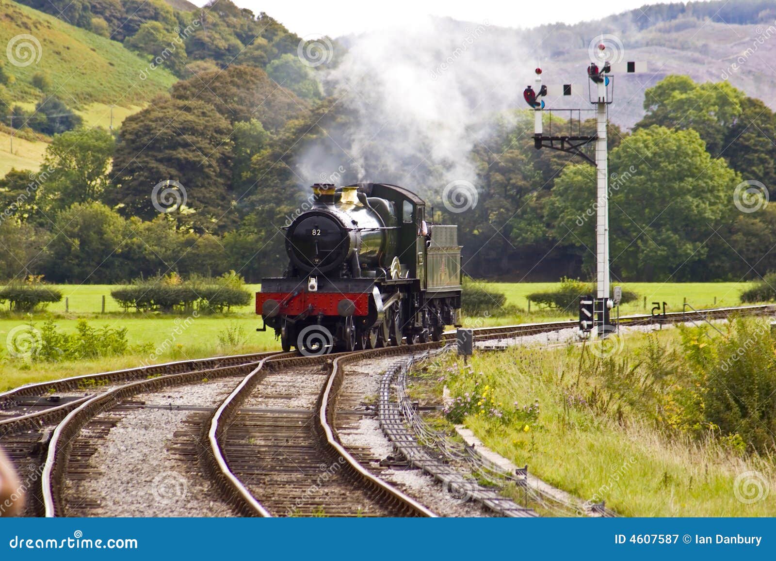 Steam Engine Approaching stock image. Image of arriving - 4607587