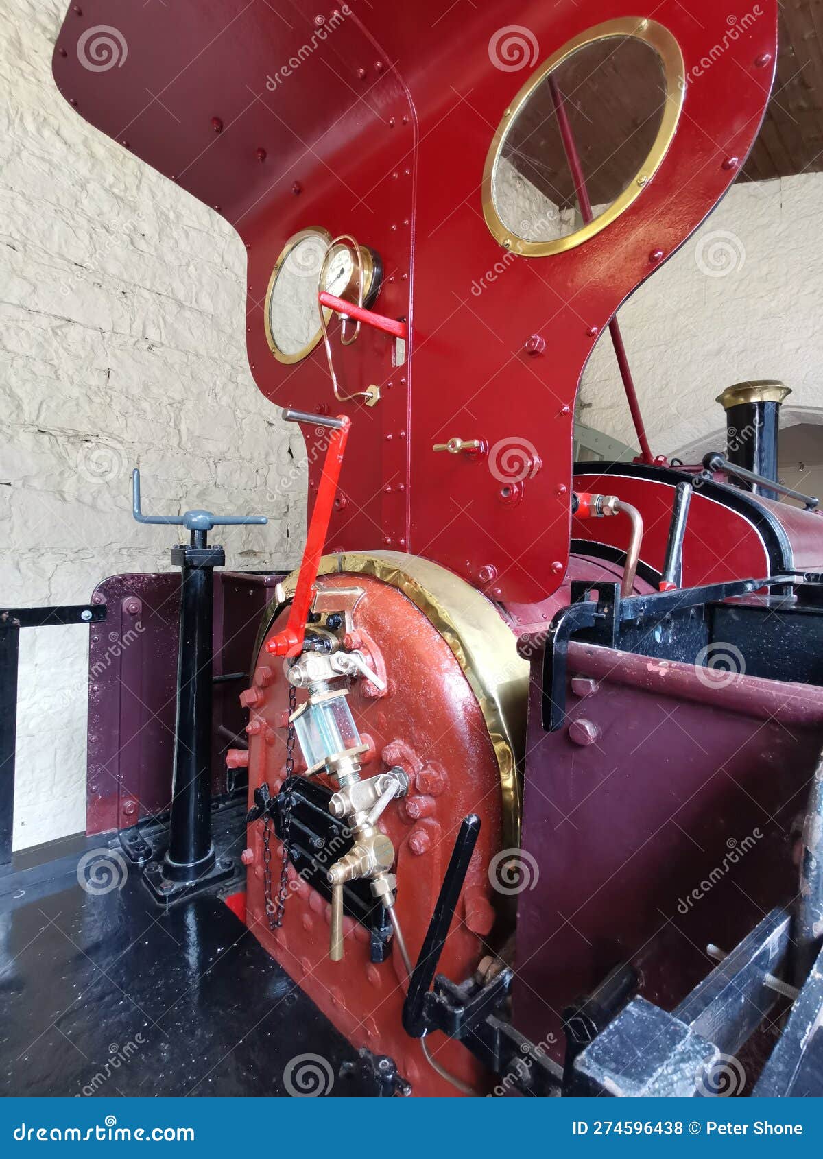 Steam Engine Boiler Plate and Controls Stock Photo - Image of iron ...