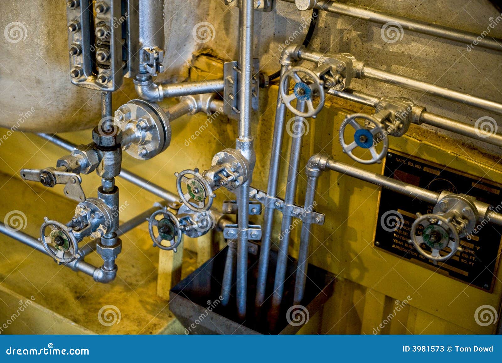 Steam engine boiler valves stock image. Image of engineering - 3981573