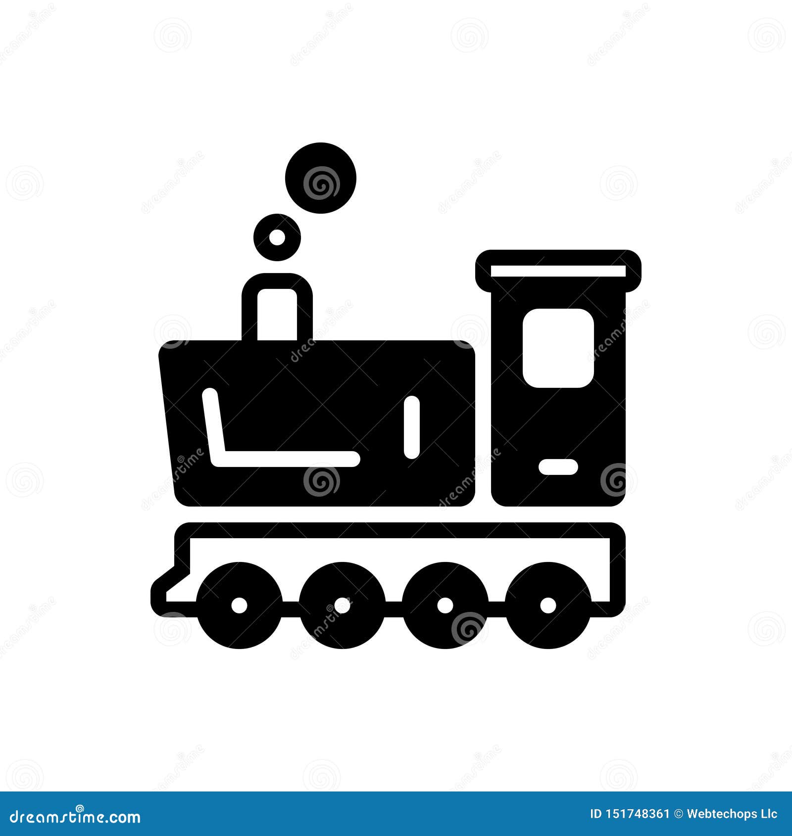 Black Solid Icon for Steam Engine, Vintage and Train Stock Vector ...