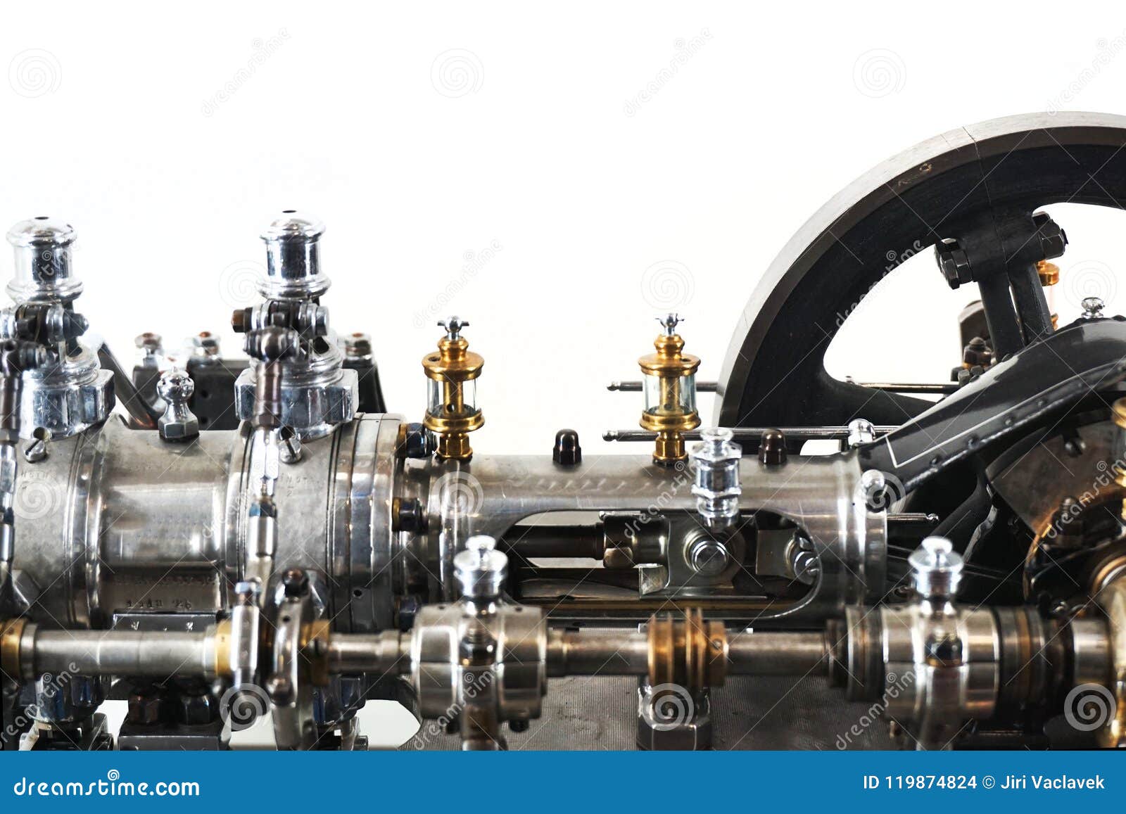 Steam engine isolated stock photo. Image of background - 119874824