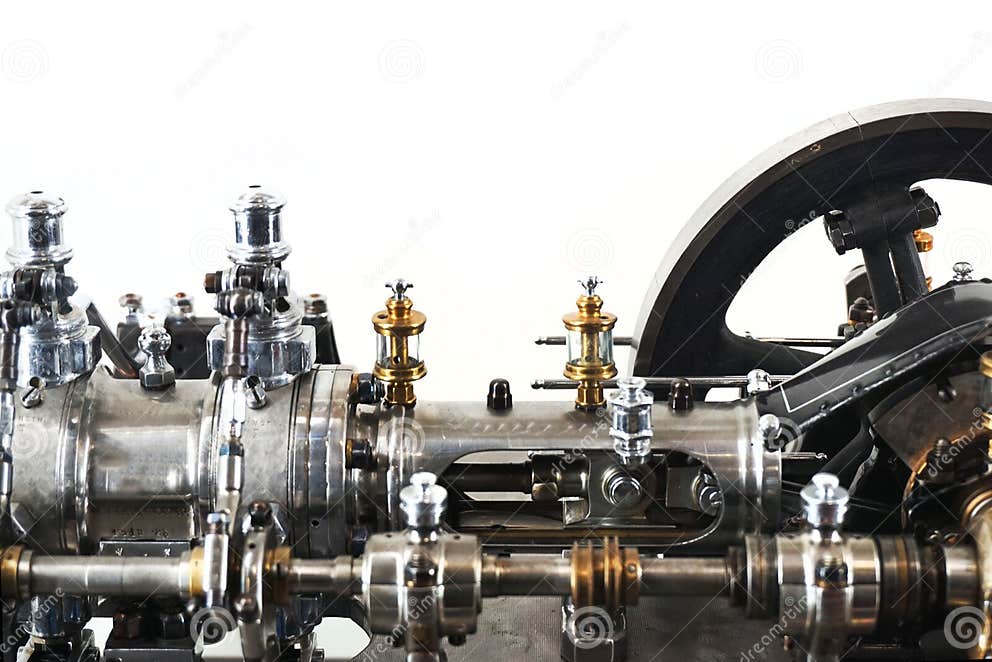 Steam engine isolated stock photo. Image of background - 119874824