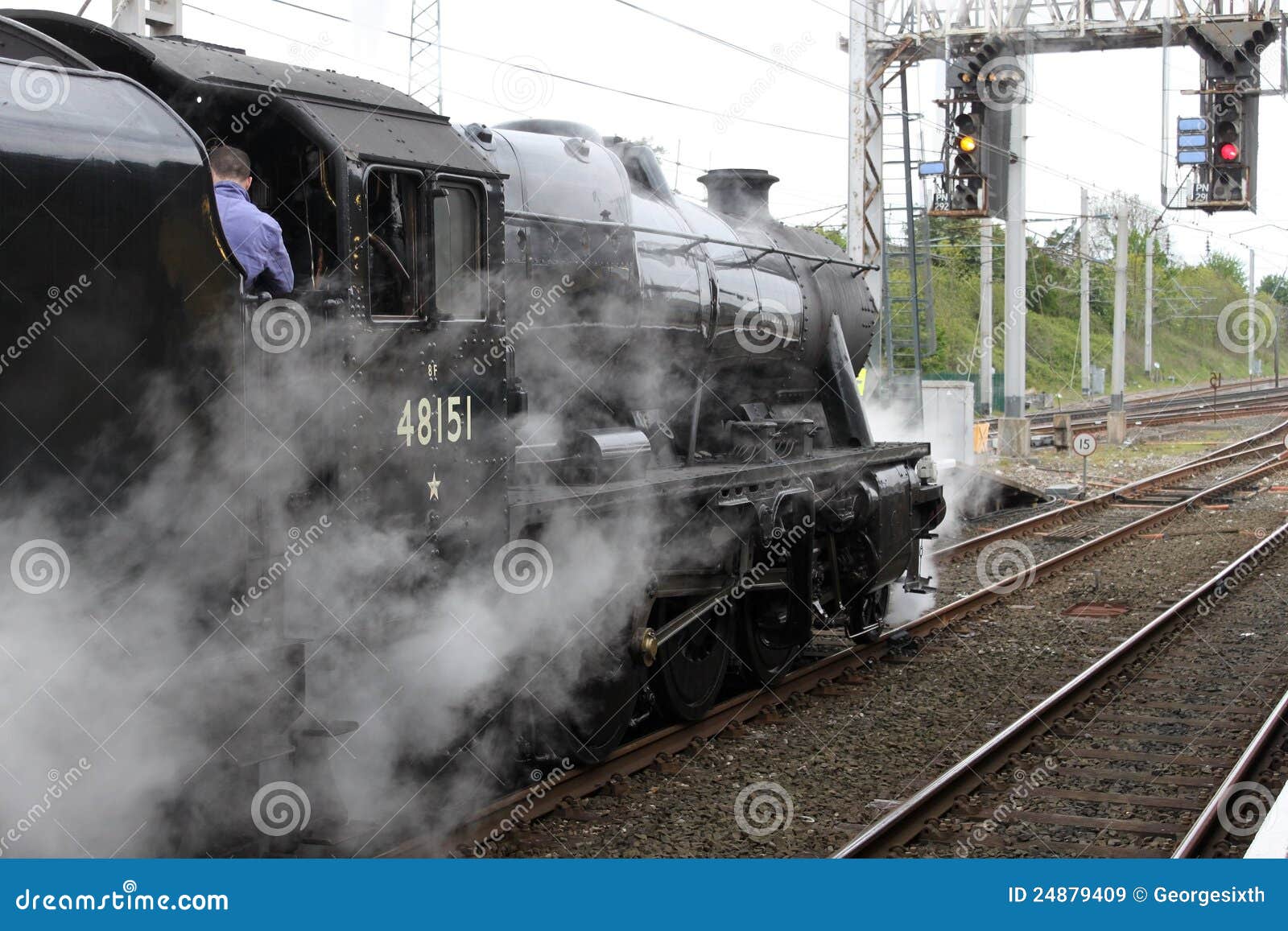 Steam Engine Number 48151 at Carnforth Station. Editorial Stock Image ...