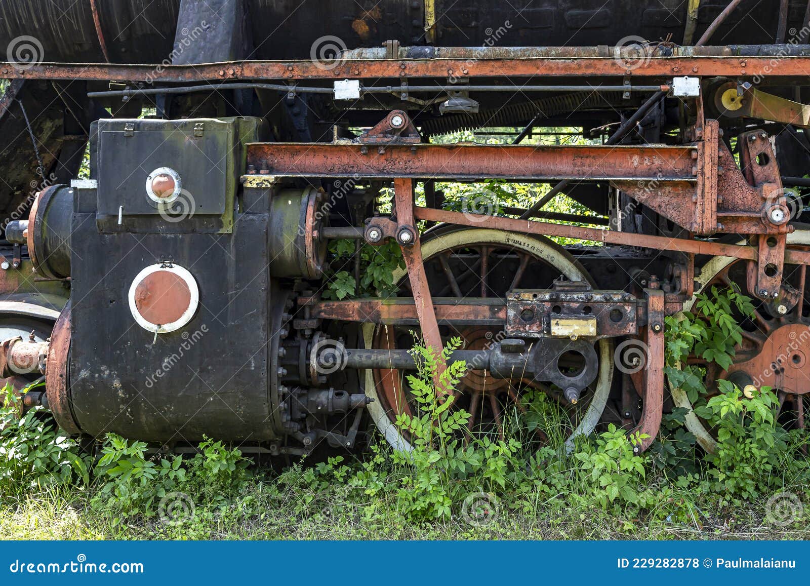 Steam Engine of the Old Locomotive Stock Photo - Image of towing, metal ...