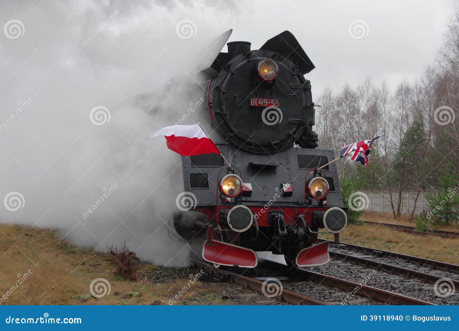 Steam engine. stock photo. Image of harry, train, rails - 39118940