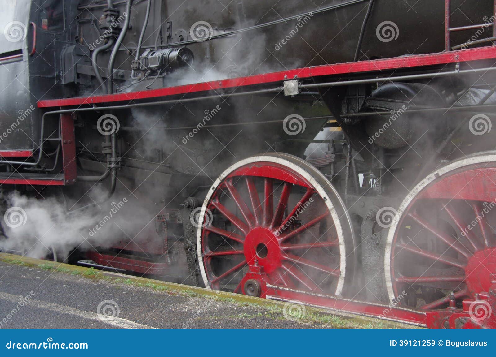 Steam engine. stock image. Image of wheels, harry, allies - 39121259