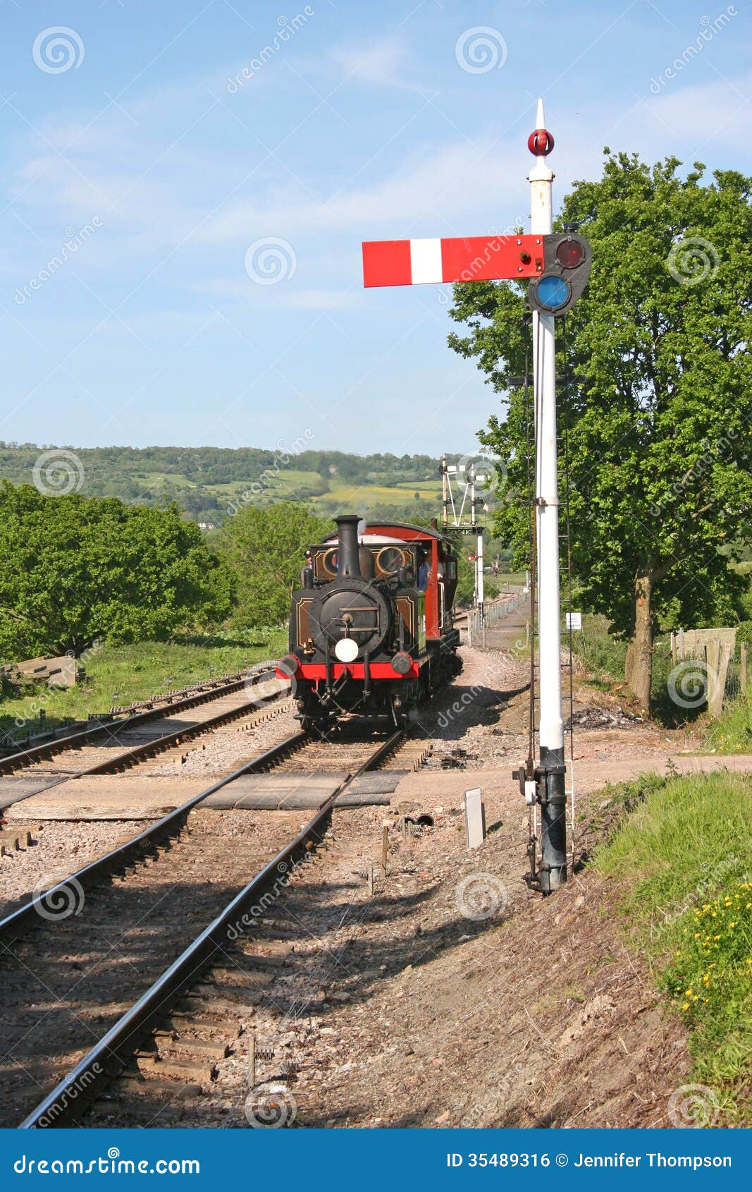 Steam engine stock photo. Image of line, trucks, ballast - 35489316
