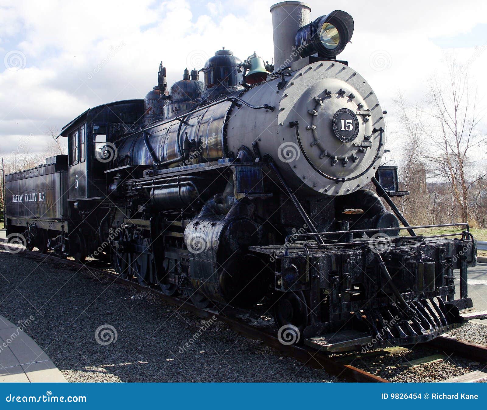 Steam Engine on the tracks stock photo. Image of pacific - 9826454