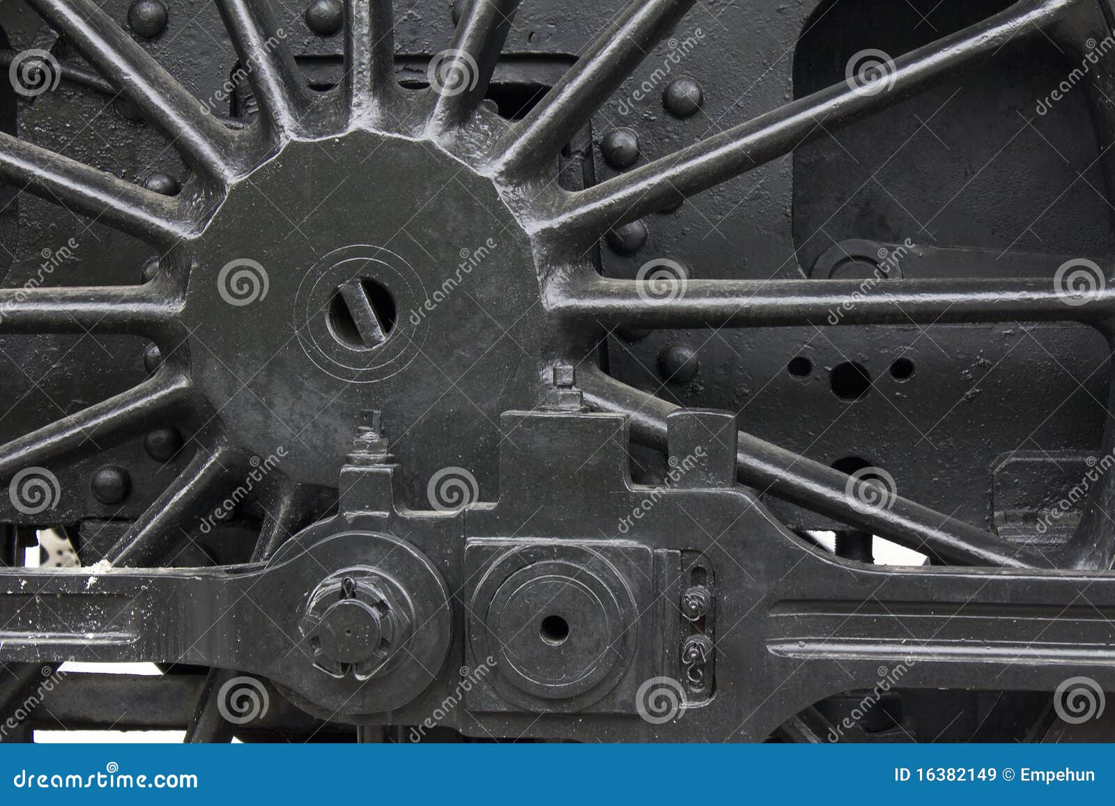 Steam engine wheel stock image. Image of railroad, railway - 16382149