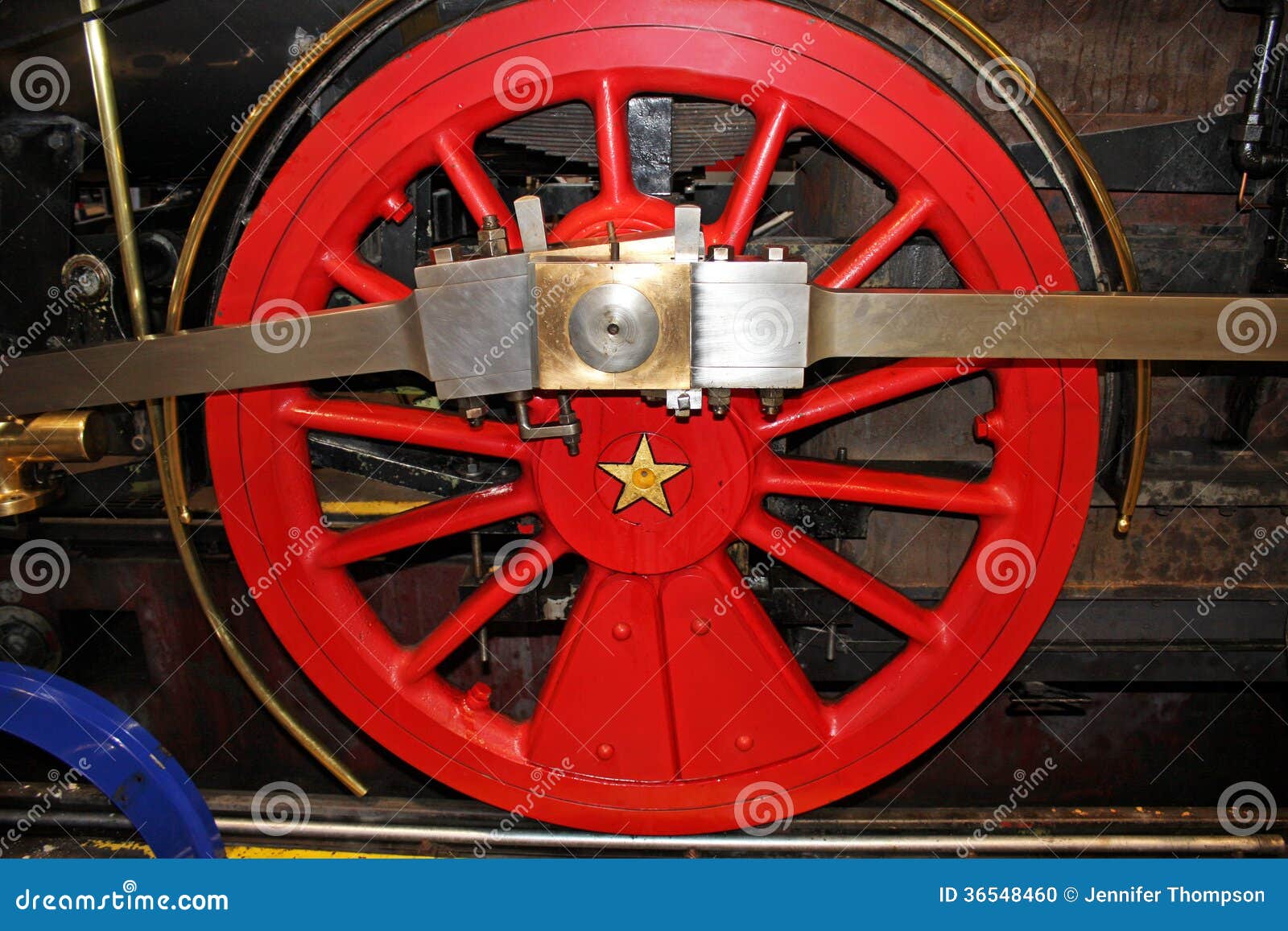 Steam engine wheel stock photo. Image of rail, track - 36548460