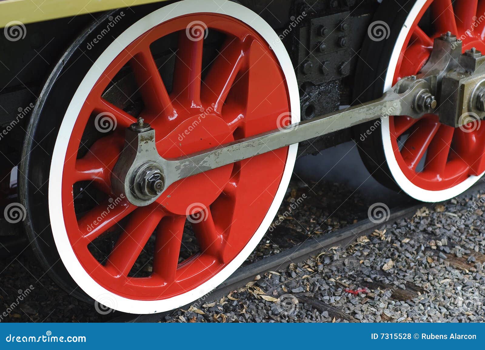 Steam engine wheels stock photo. Image of engine, iron - 7315528