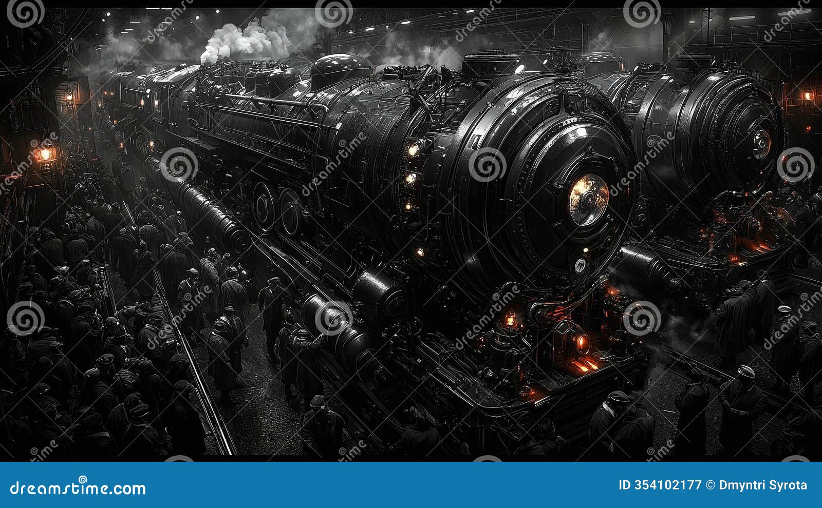Steam Engines in Industrial Rail Era Stock Image - Image of rail ...