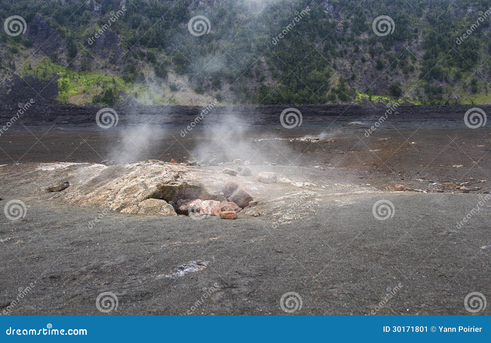 Steam pocket stock image. Image of national, earth, hawaii - 30171801