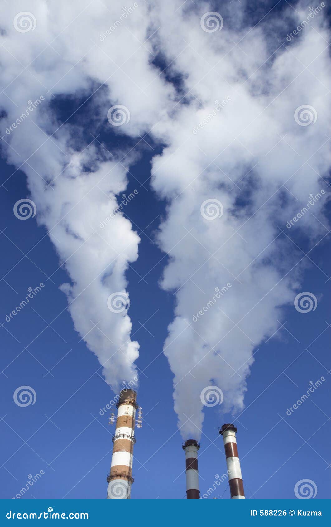 Steam of the factory stock photo. Image of conceptual, tubing - 588226