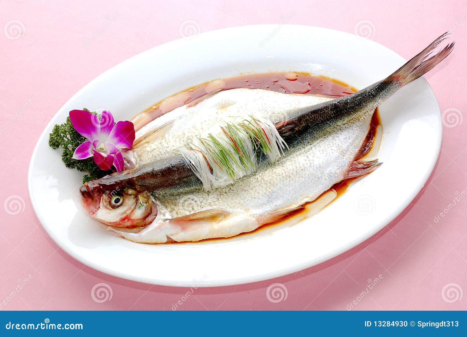 Steam fish stock photo. Image of vegetables, cook, trout - 13284930