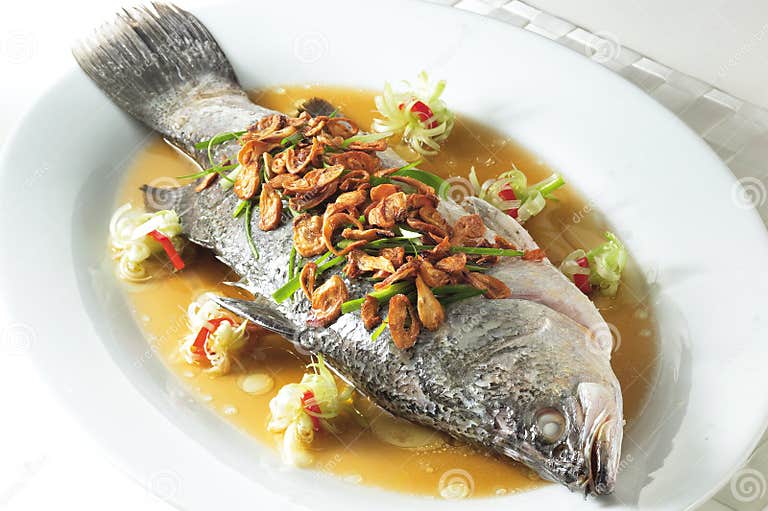 Steam fish stock image. Image of cooked, home, delicious - 27179535