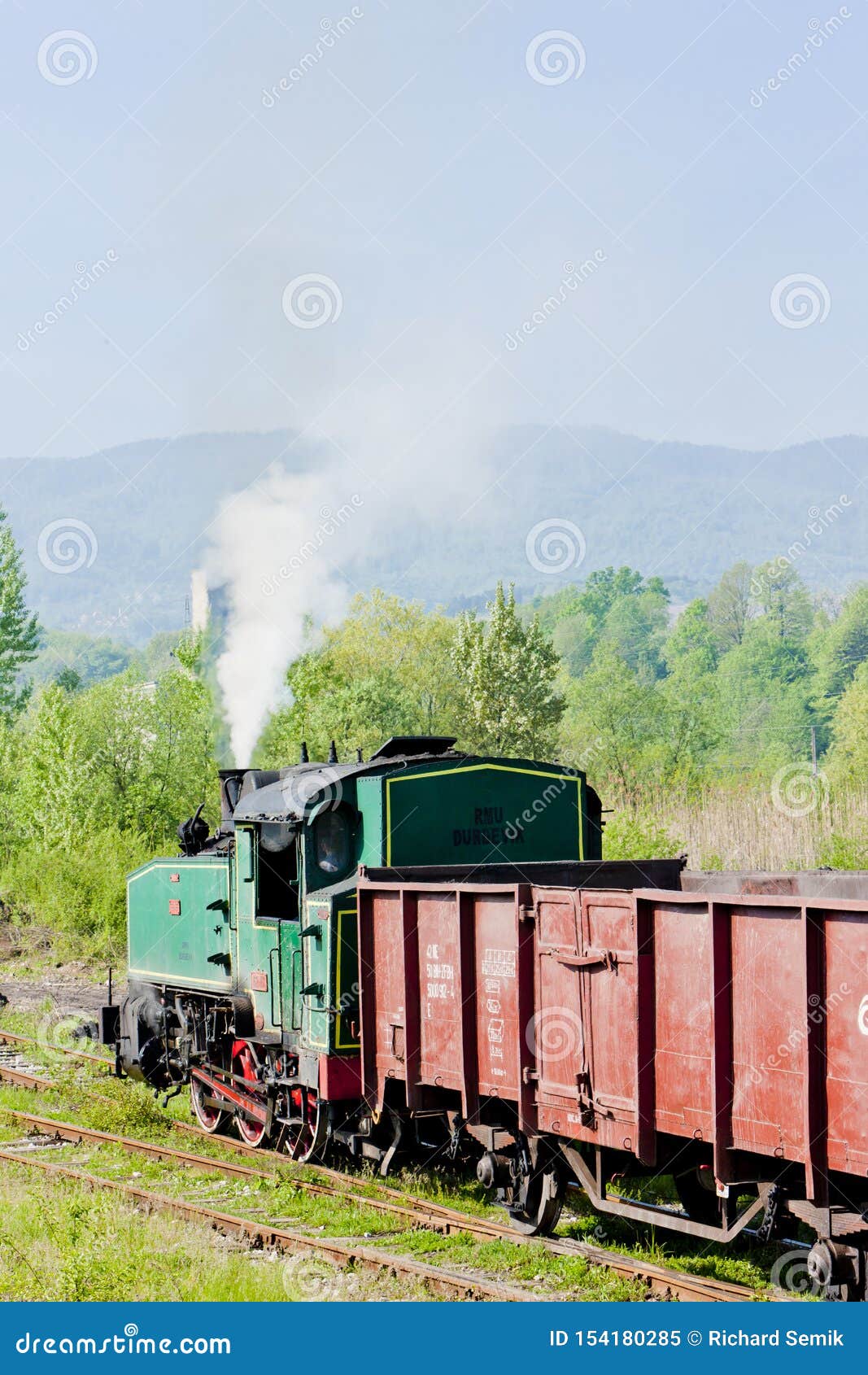 Steam Freight Train, Durdevik, Bosnia and Hercegovina Stock Image ...