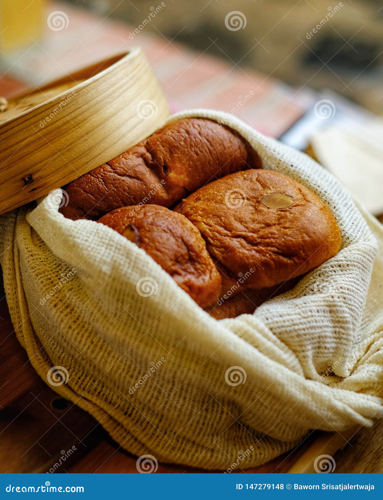 Steam fresh bread stock photo. Image of cuisine, butter - 147279148