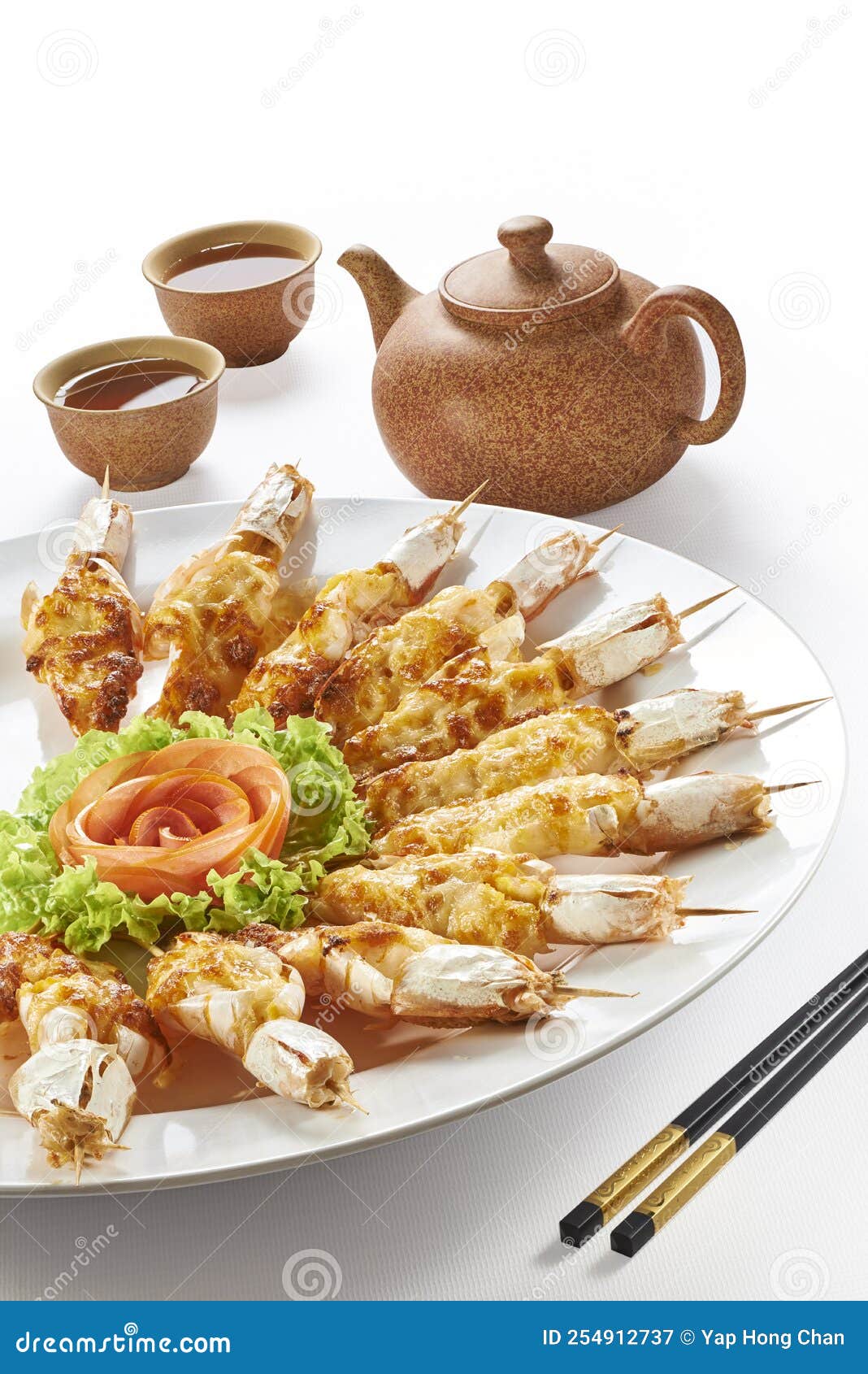 Steam Fresh Prawn Tradition Chinese Cuisine Stock Image - Image of ...
