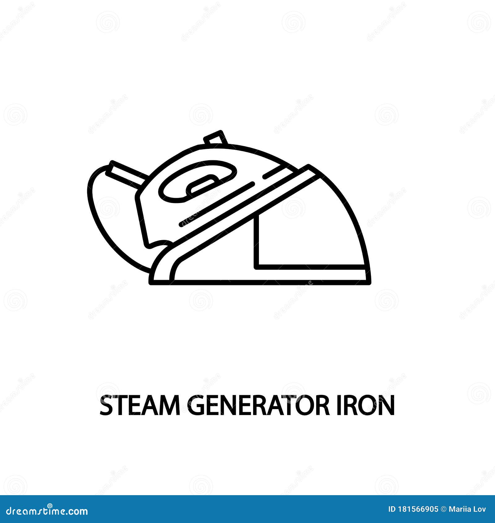 Iron Line Icon. Electric Steam Appliances, Ironing Heater For Clothes ...