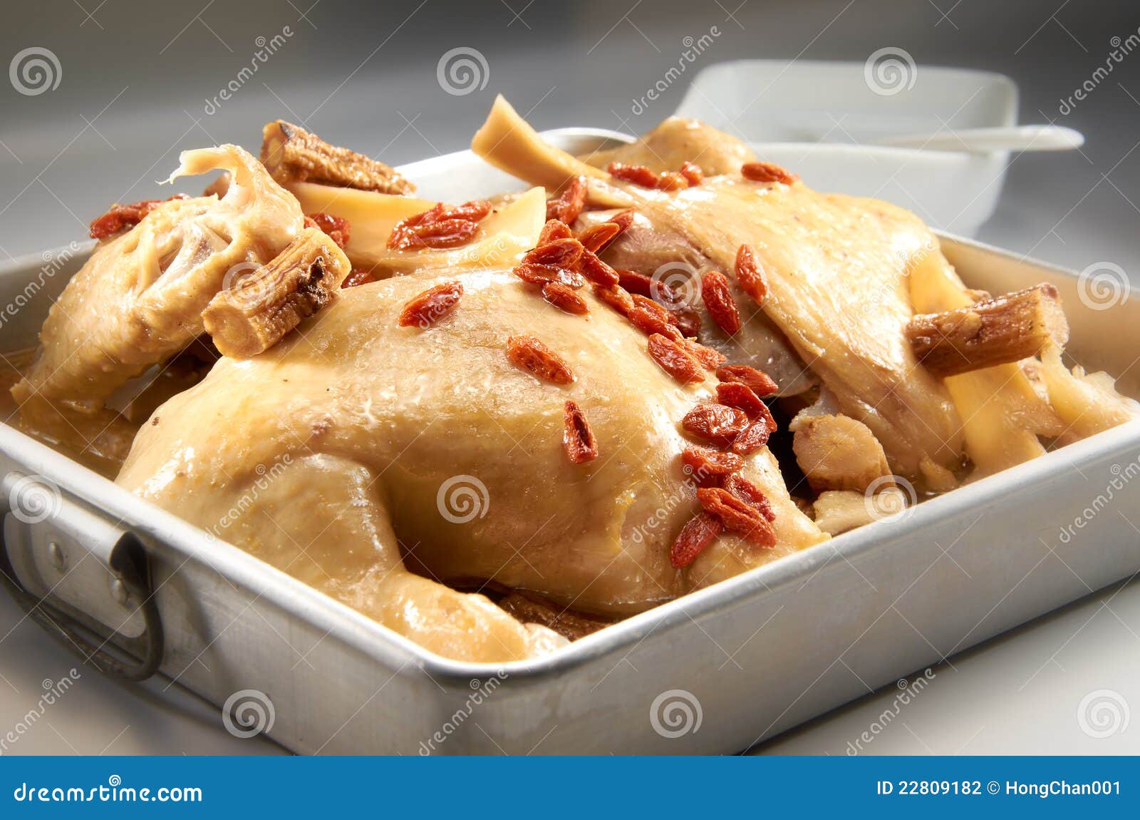 Steam Herbal Chicken stock photo. Image of herbal, chicken - 22809182