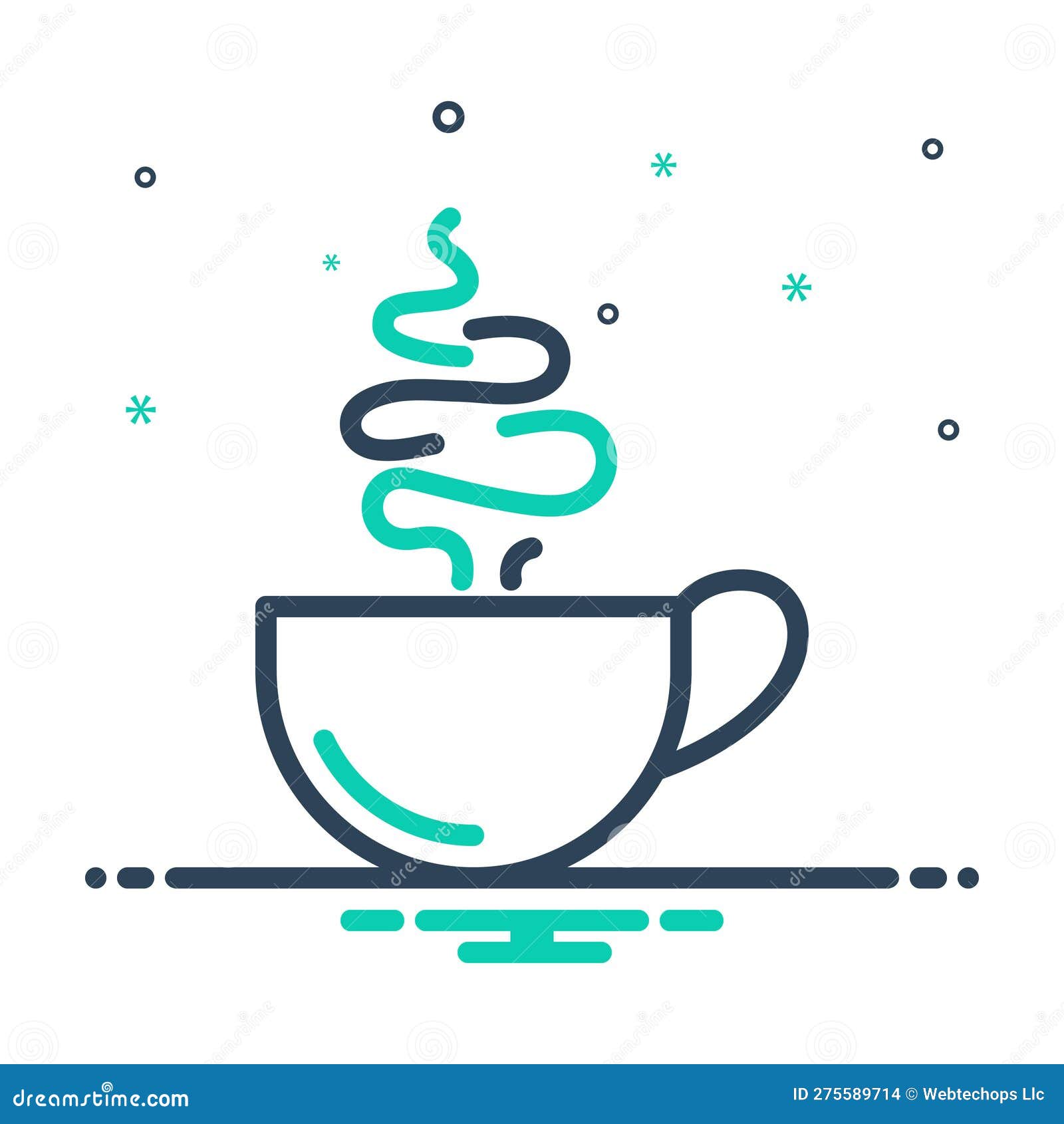 Mix Icon for Steam, Vapor and Drink Stock Vector - Illustration of ...